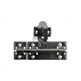 4" STAINLESS STEEL TOWER BOLT WITH LOCK